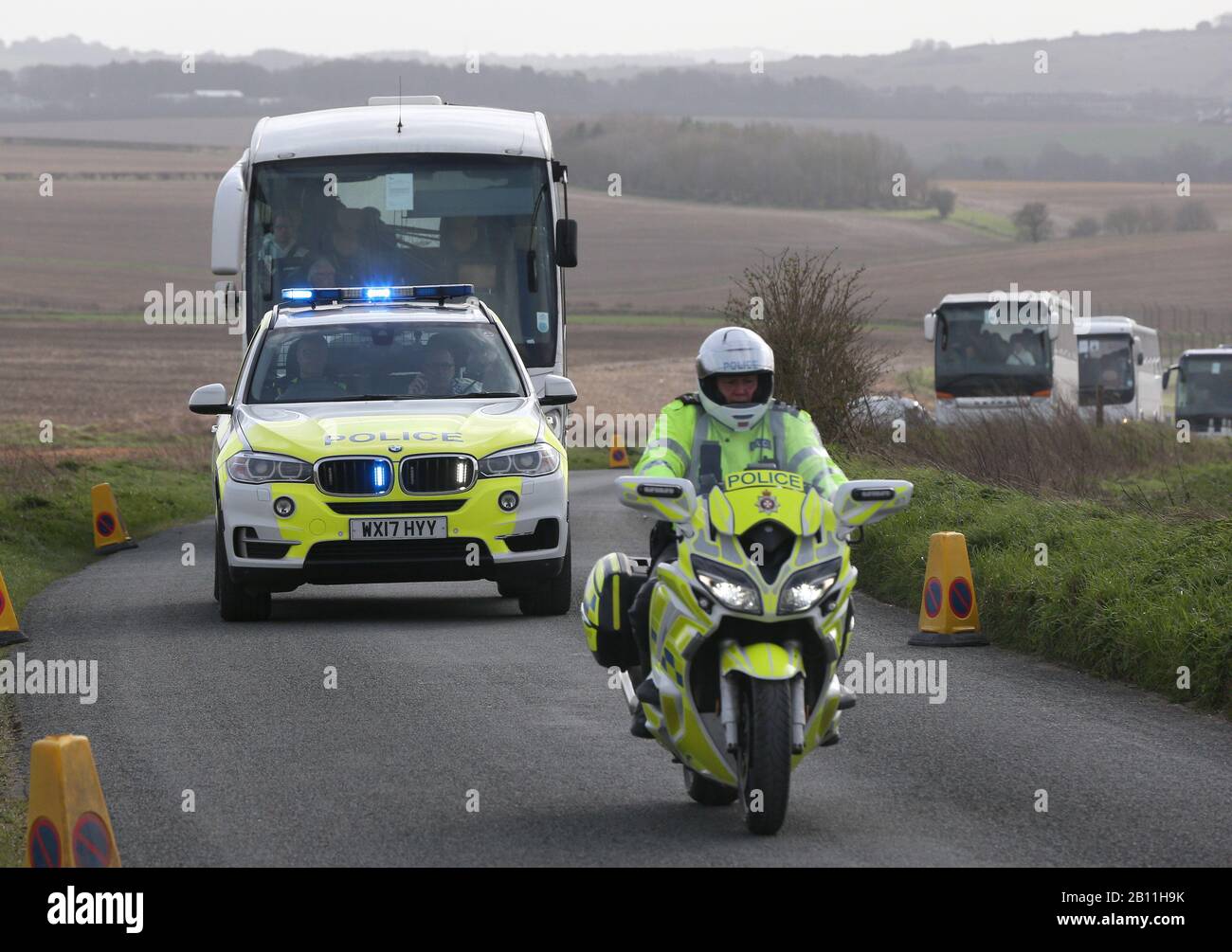 Coaches leave mod boscombe down hi-res stock photography and images - Alamy