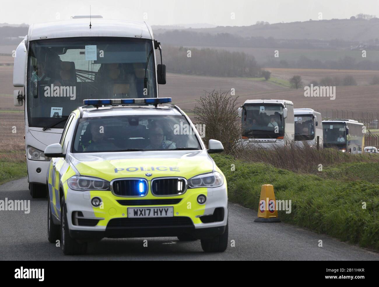 Coaches at mod boscombe down hi-res stock photography and images - Alamy