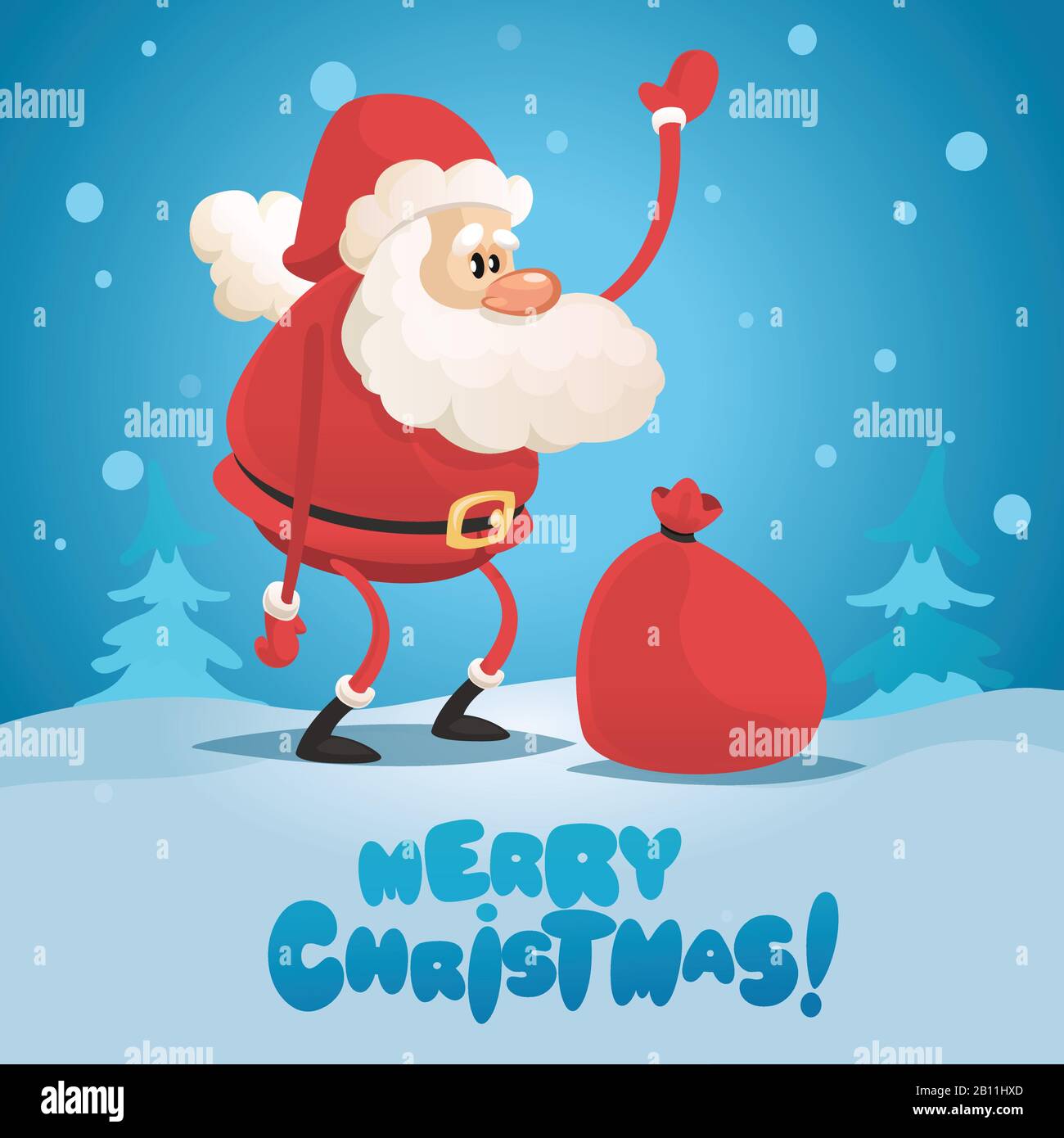 Santa Claus Delivering Gifts High Resolution Stock Photography and ...