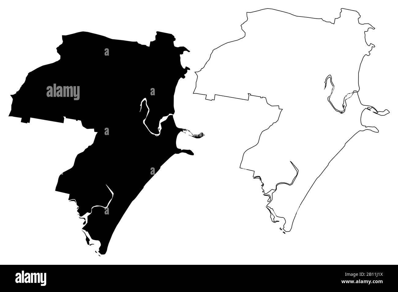 Harbour map Stock Vector Images - Alamy