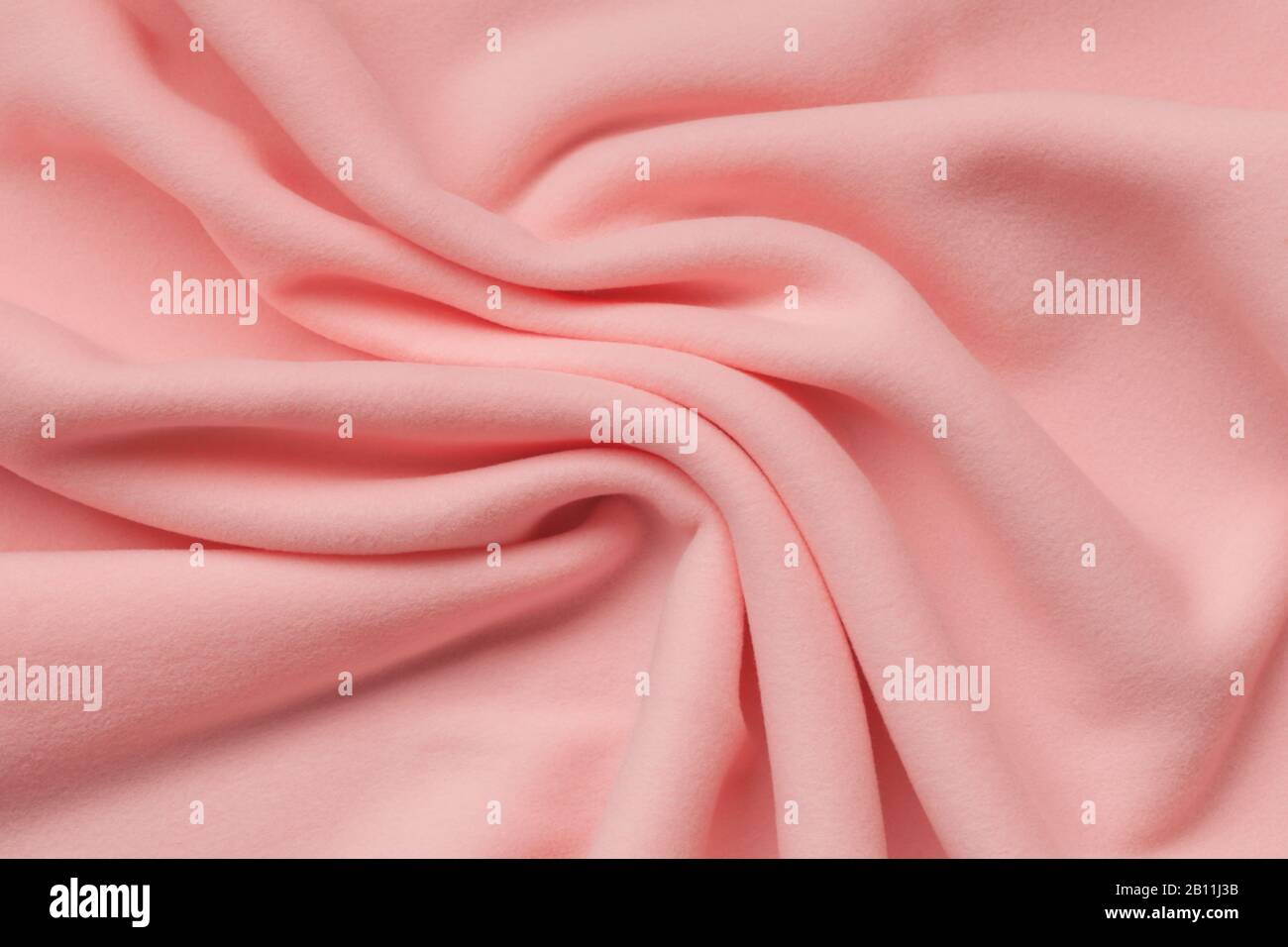 Background texture of pink fleece, soft napped insulating fabric made ...