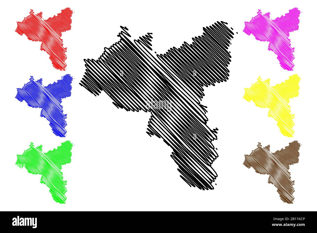 Valga County (Republic of Estonia, Counties of Estonia) map vector ...