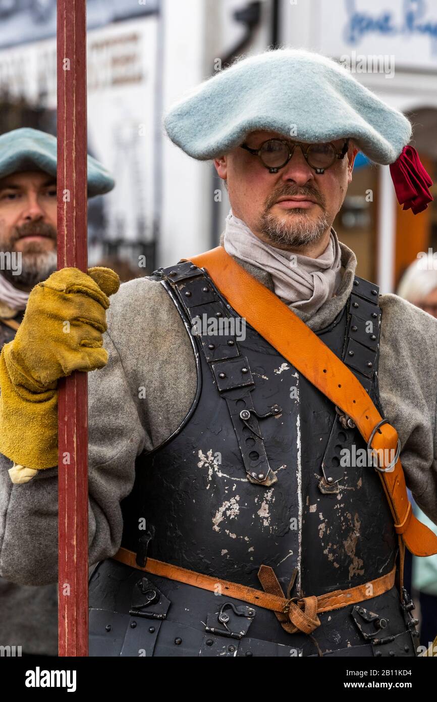 Coleford, Forest of Dean. The Sealed Knot reenactors of the English ...