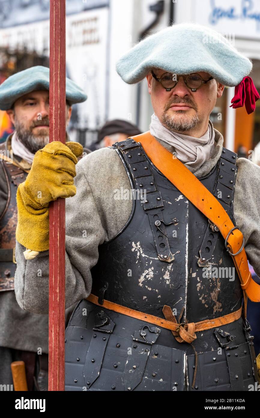 Coleford, Forest of Dean. The Sealed Knot reenactors of the English ...