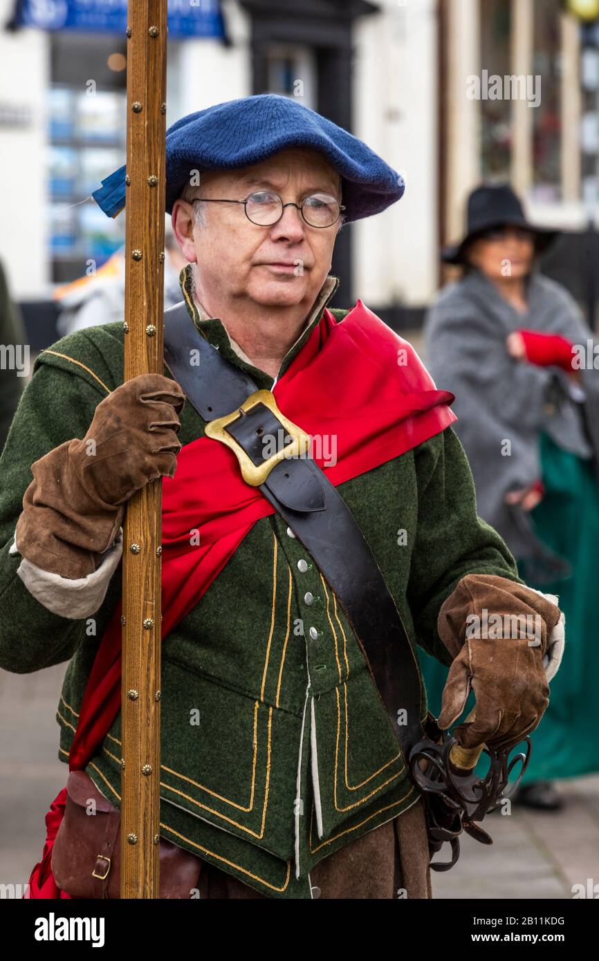 Coleford, Forest of Dean. The Sealed Knot reenactors of the English ...