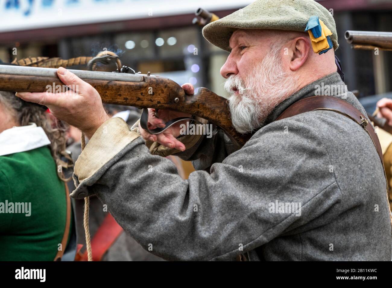 Coleford, Forest of Dean. The Sealed Knot reenactors of the English ...