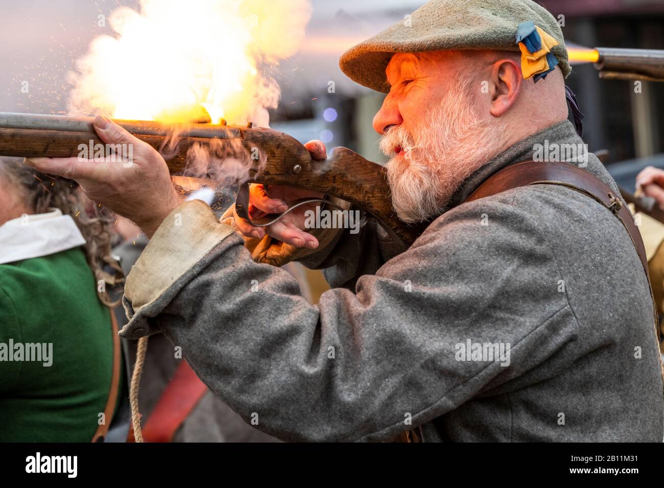 Coleford, Forest of Dean. The Sealed Knot reenactors of the English ...