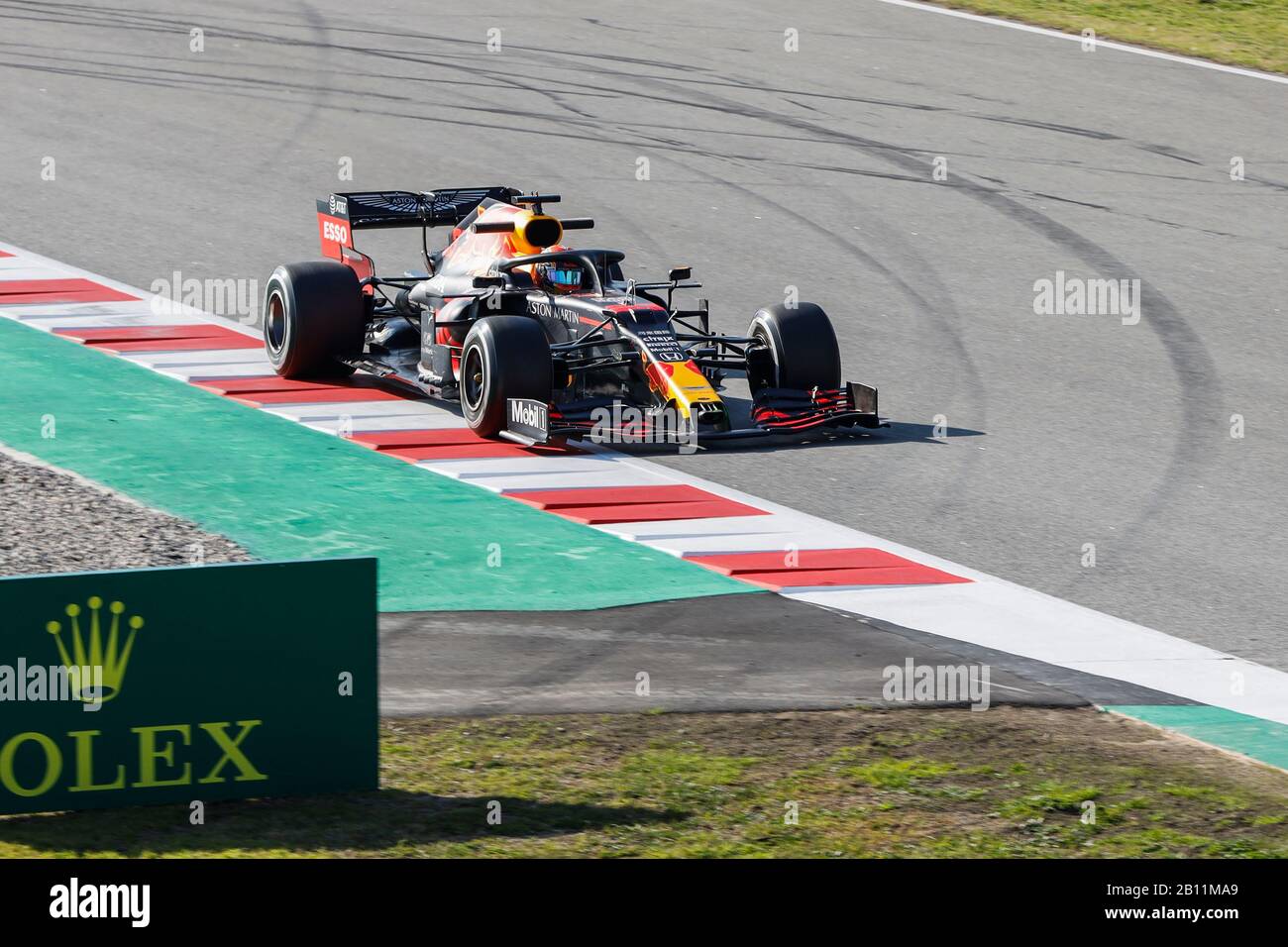 Max Verstappen driving for Red Bull team at F1 Winter Testing at ...