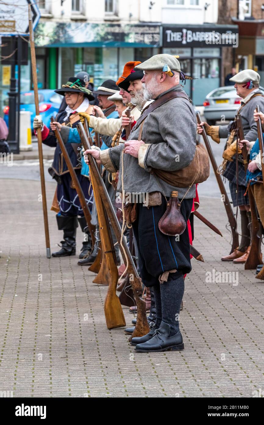 Coleford, Forest of Dean. The Sealed Knot reenactors of the English ...