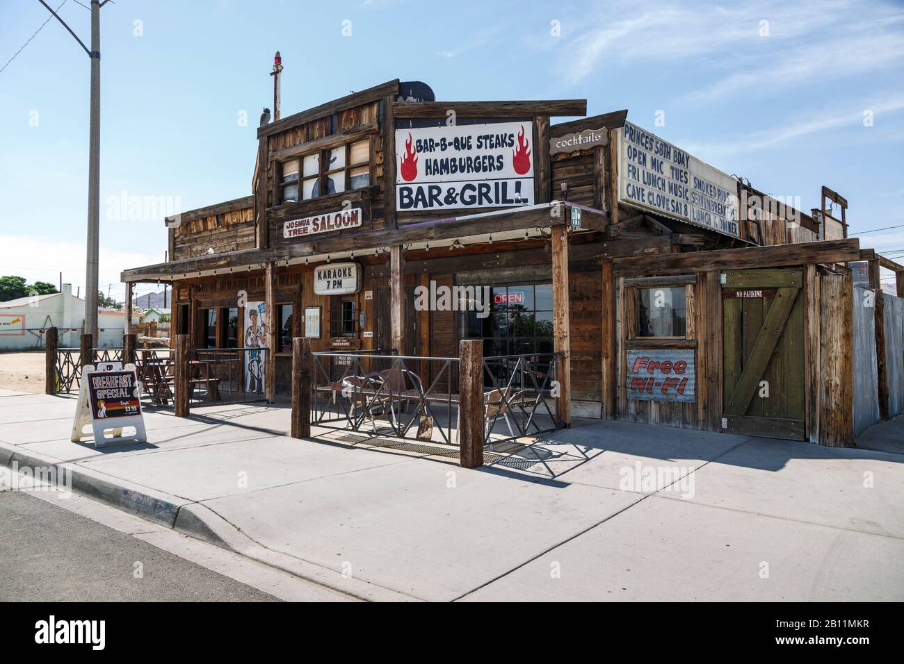 Restaurant in Joshua Tree, Mojave Desert, California, USA Stock Photo ...