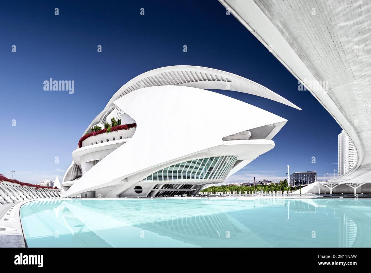 Opera house Palau de les Arts Reina Sofia, architect Santiago Calatrava ...