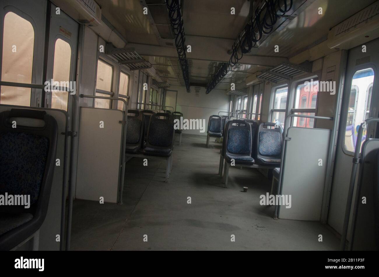Inside of the empty Train Stock Photo - Alamy
