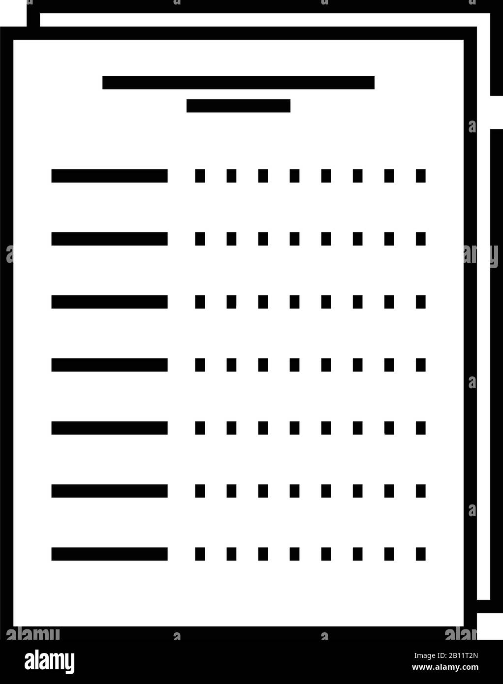 Checklist line icon, concept sign, outline vector illustration, linear symbol Stock Vector Image ...
