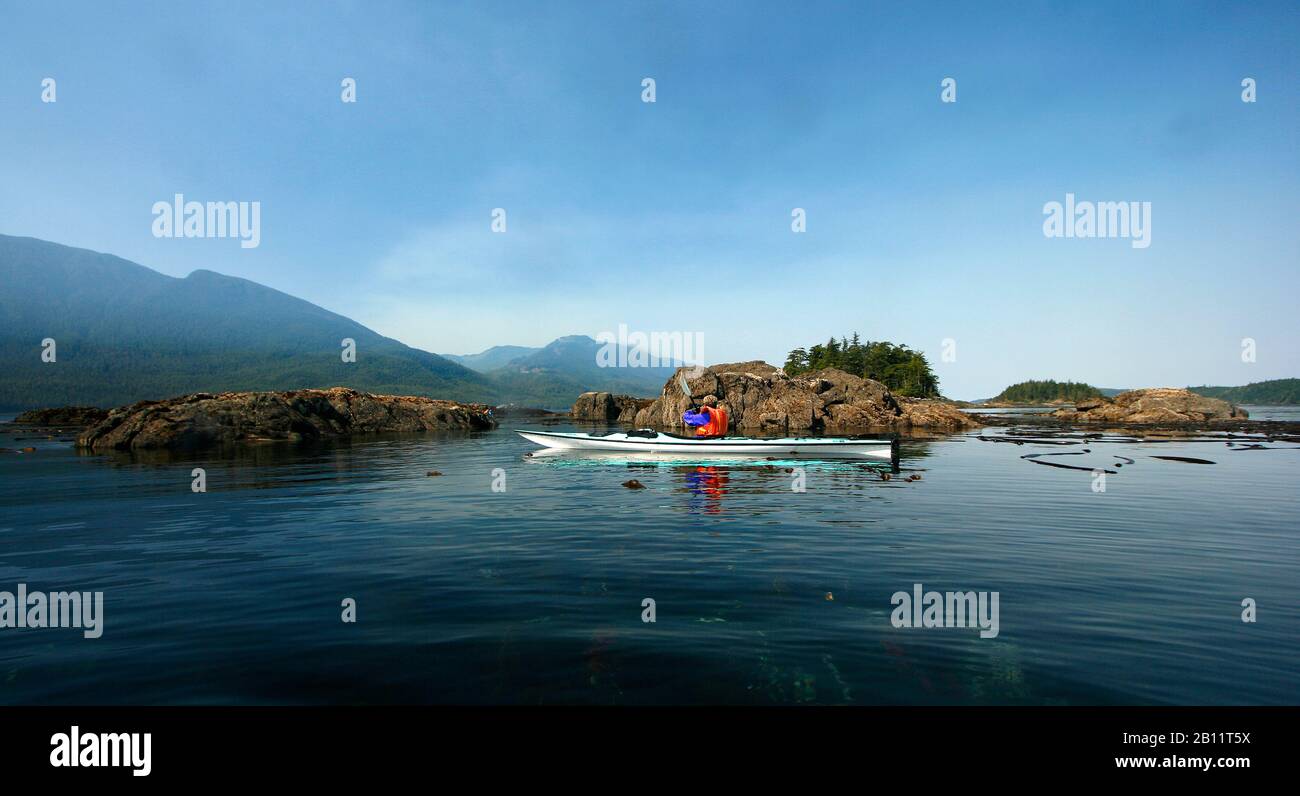 Vancouver island woman kayak hi-res stock photography and images - Alamy