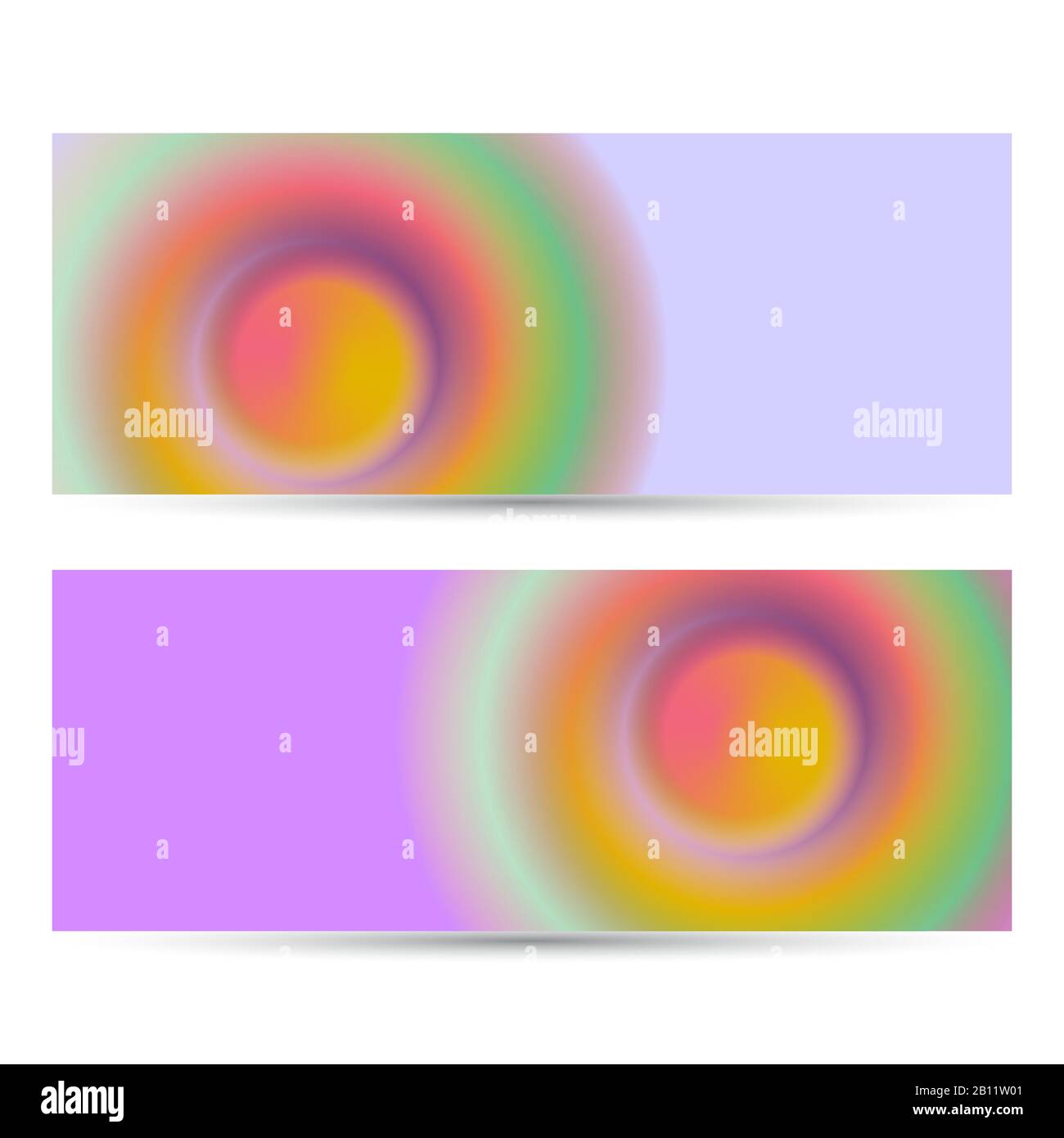 Abstract color flyers with gradient shape. Vector illustration Stock ...