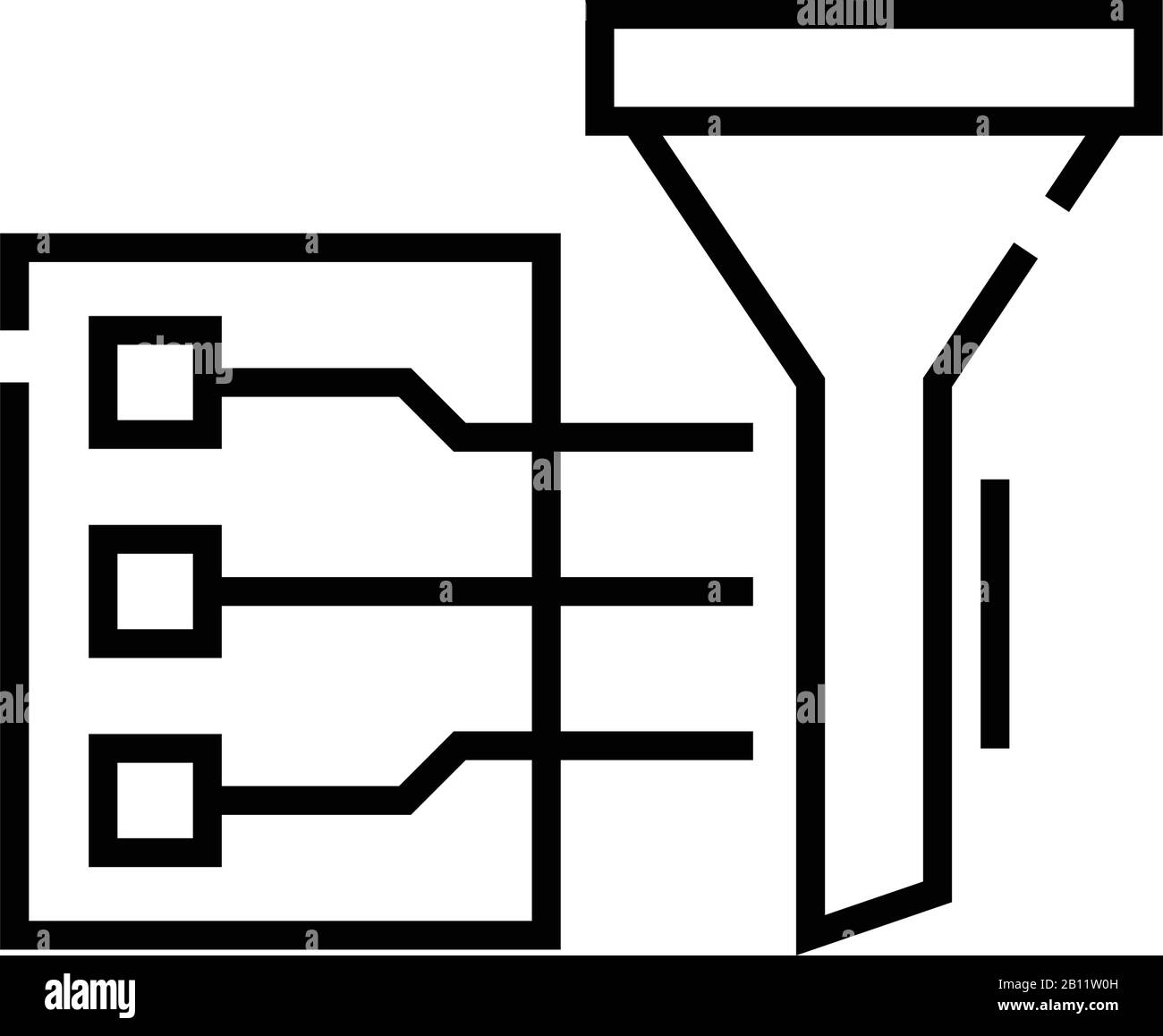 Cleaning filter line icon, concept sign, outline vector illustration, linear symbol Stock Vector ...