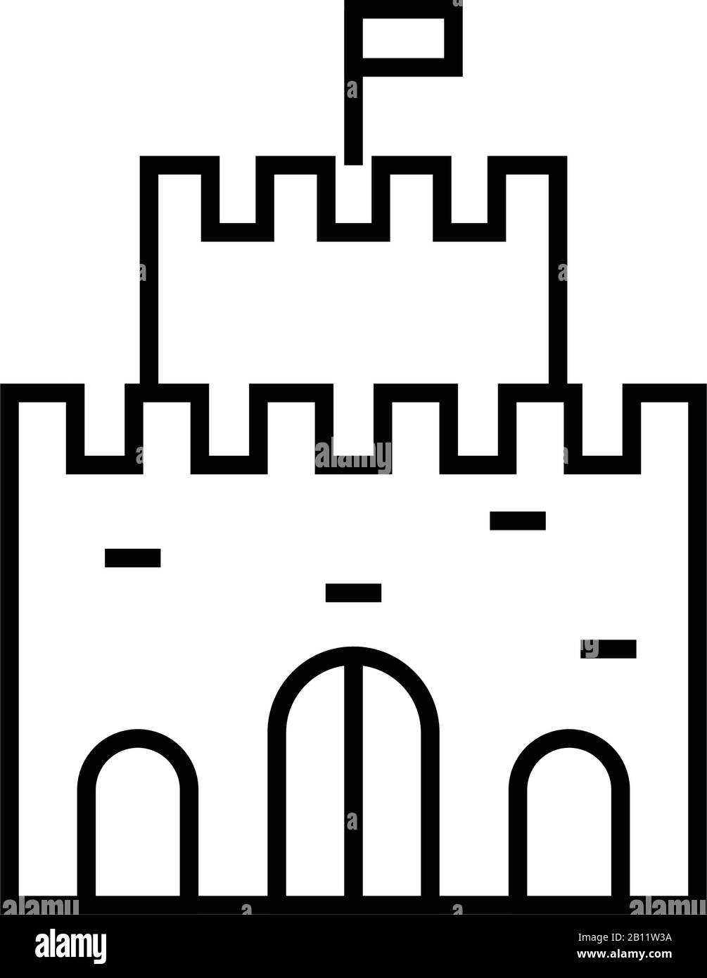 Simple Castle Outline