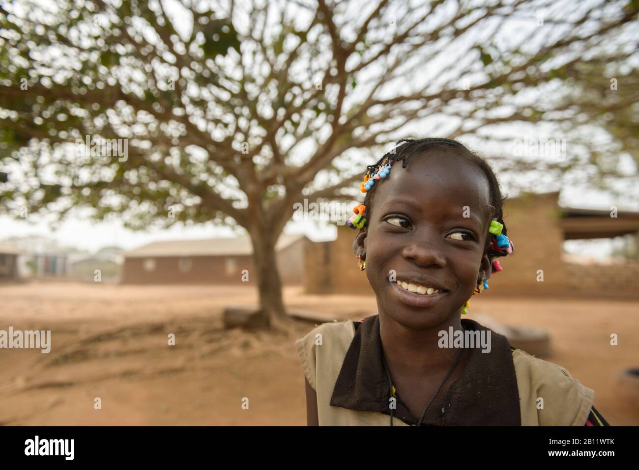 Girls from northern Benin, Africa Stock Photo - Alamy