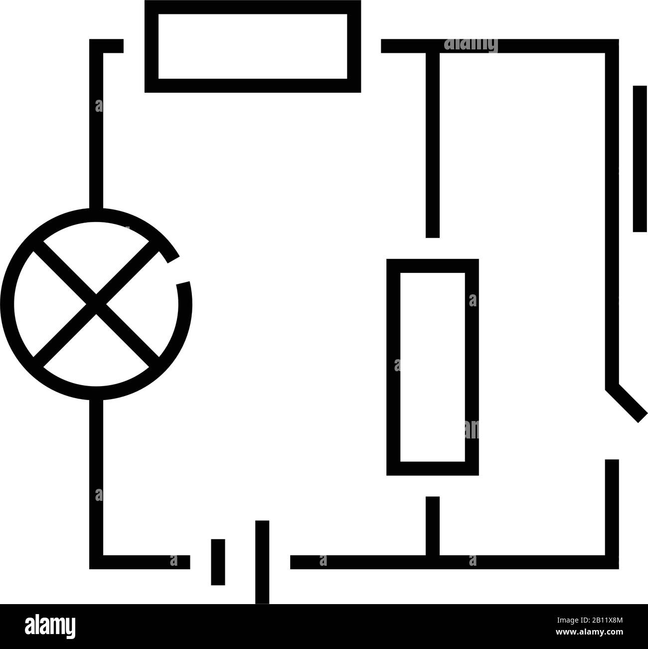 Class scheme line icon, concept sign, outline vector illustration ...