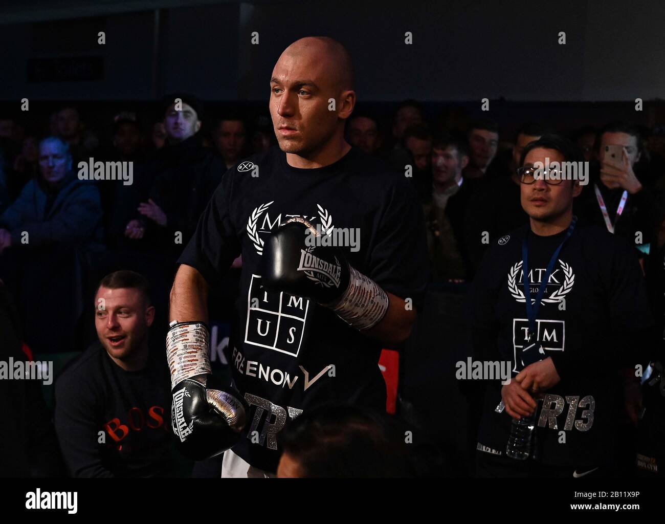 Bethnal Green, United Kingdom. 21st Feb, 2020. William Hamilton walks ...