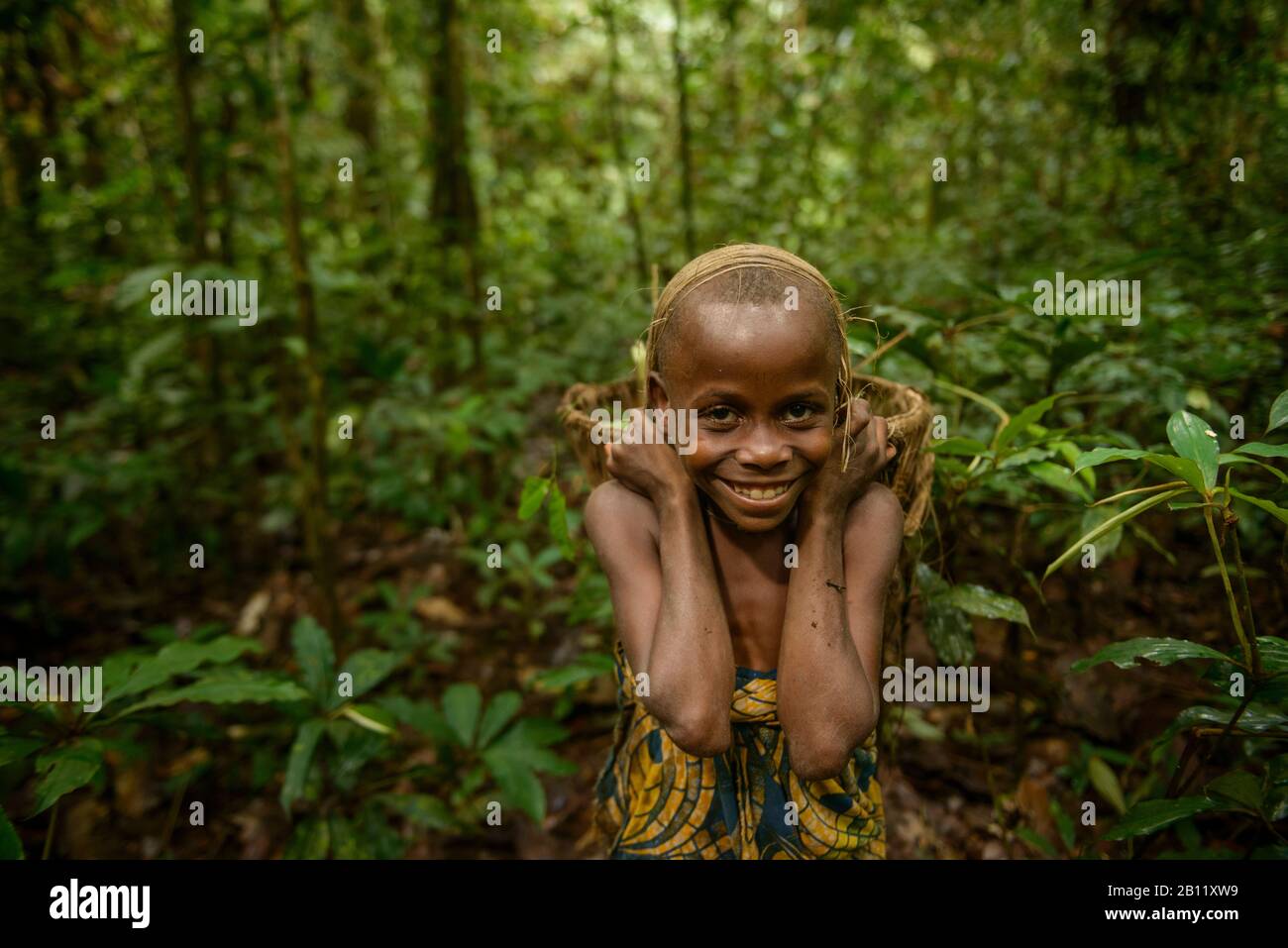 The life of the Bayaka Pygmies in the equatorial rainforest, Central ...