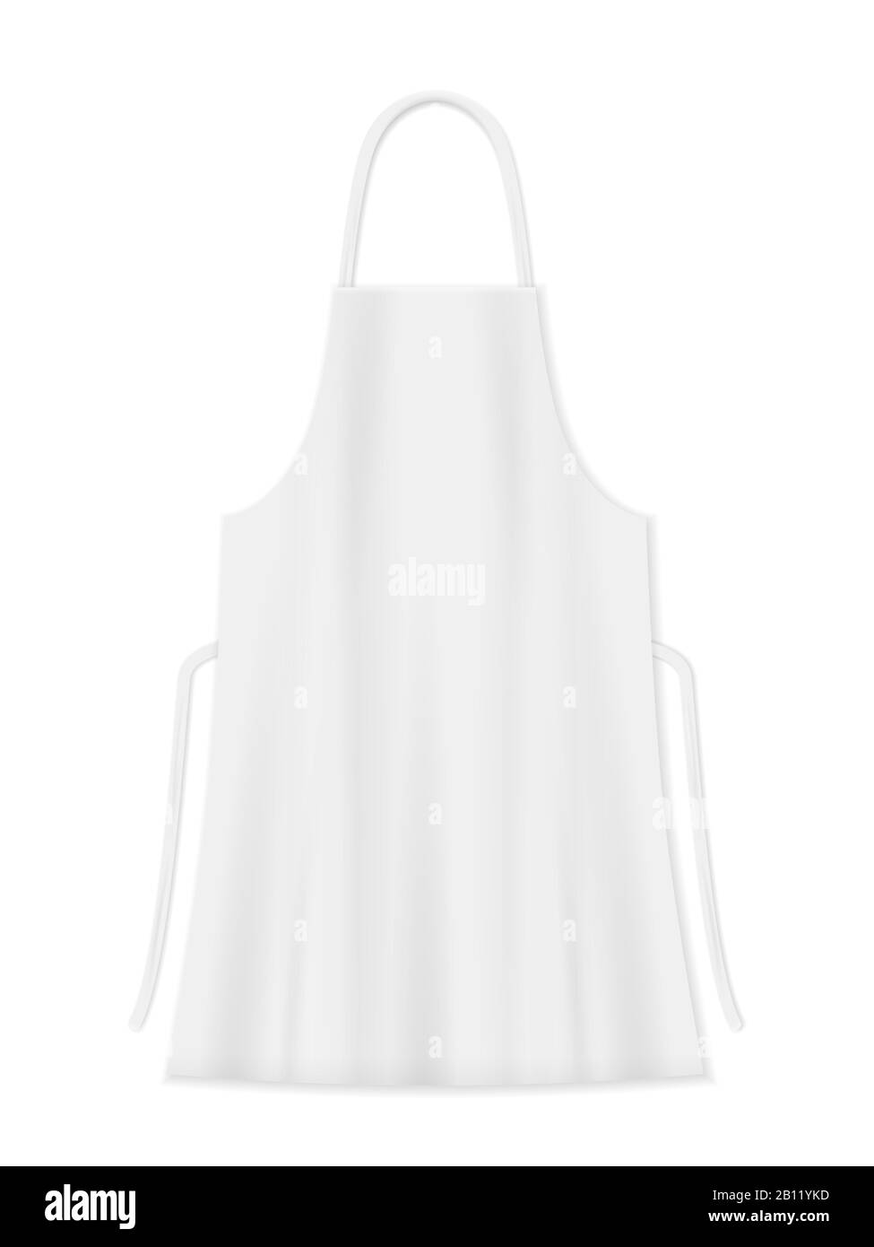Kitchen apron on a white background. Vector illustration Stock Photo ...