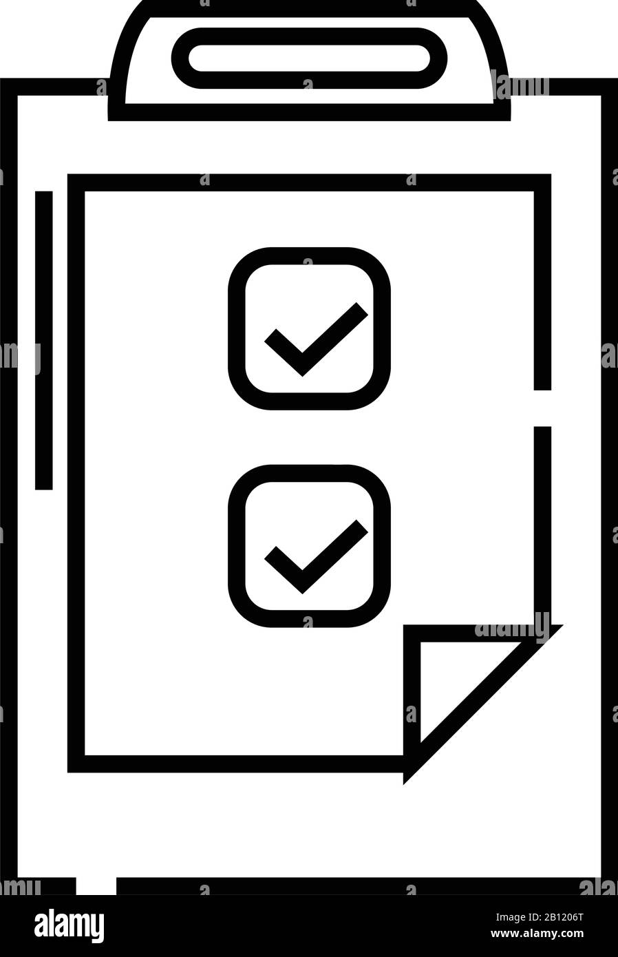 Clean goals line icon, concept sign, outline vector illustration ...