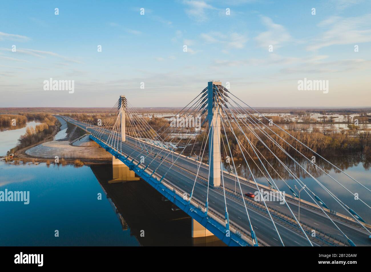 Car over bridge Stock Photo - Alamy