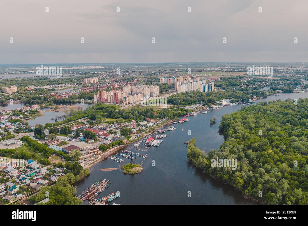 River with islands Stock Photo - Alamy