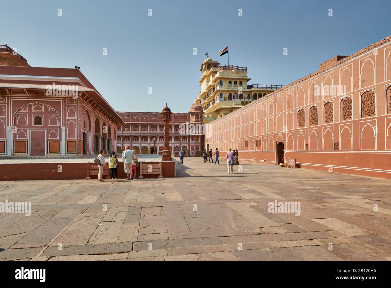 Sarvato Bhadra courtyard, City Palace, Jaipur, Rajasthan, India Stock ...