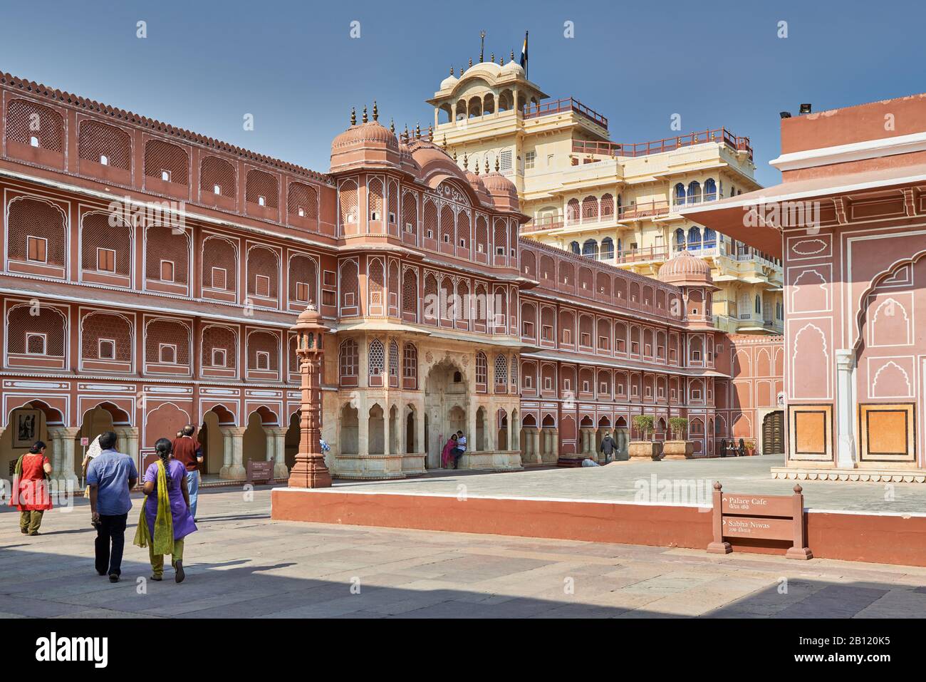 Sarvato Bhadra courtyard, City Palace, Jaipur, Rajasthan, India Stock ...