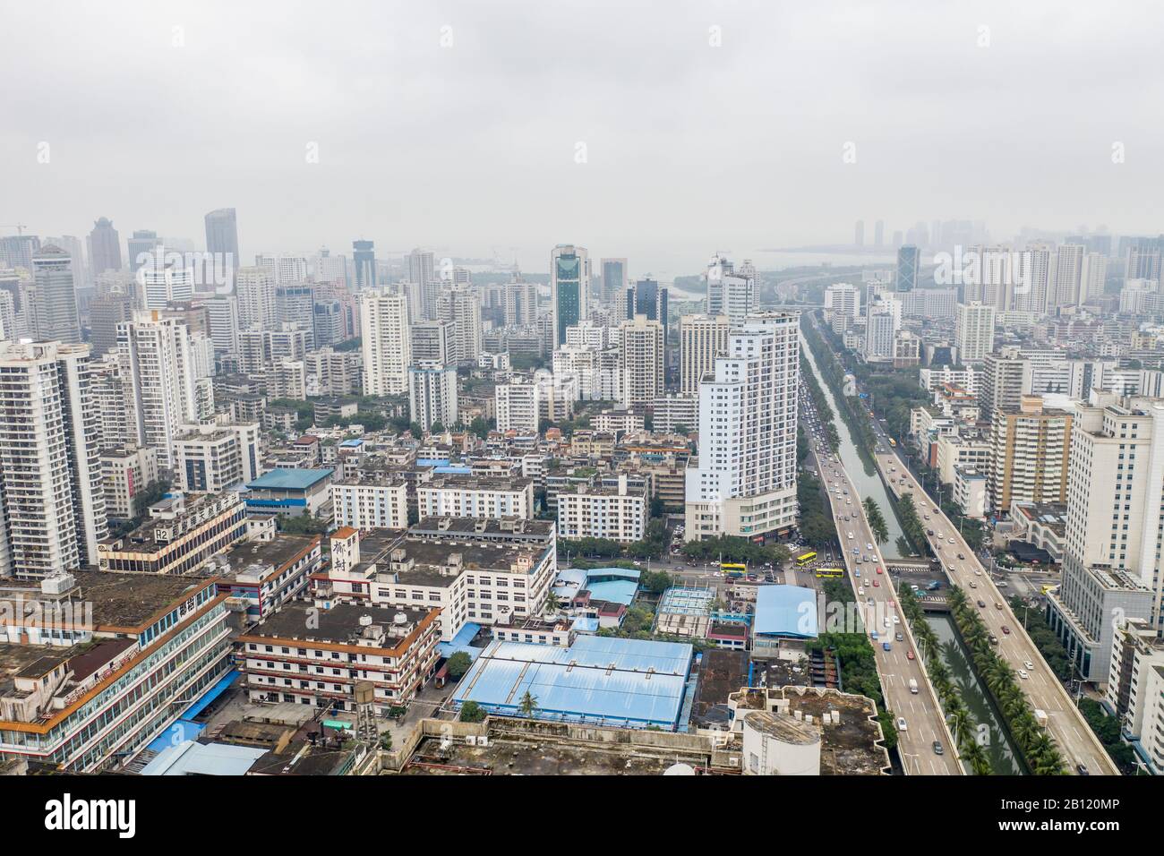 Asian city aerial Stock Photo - Alamy