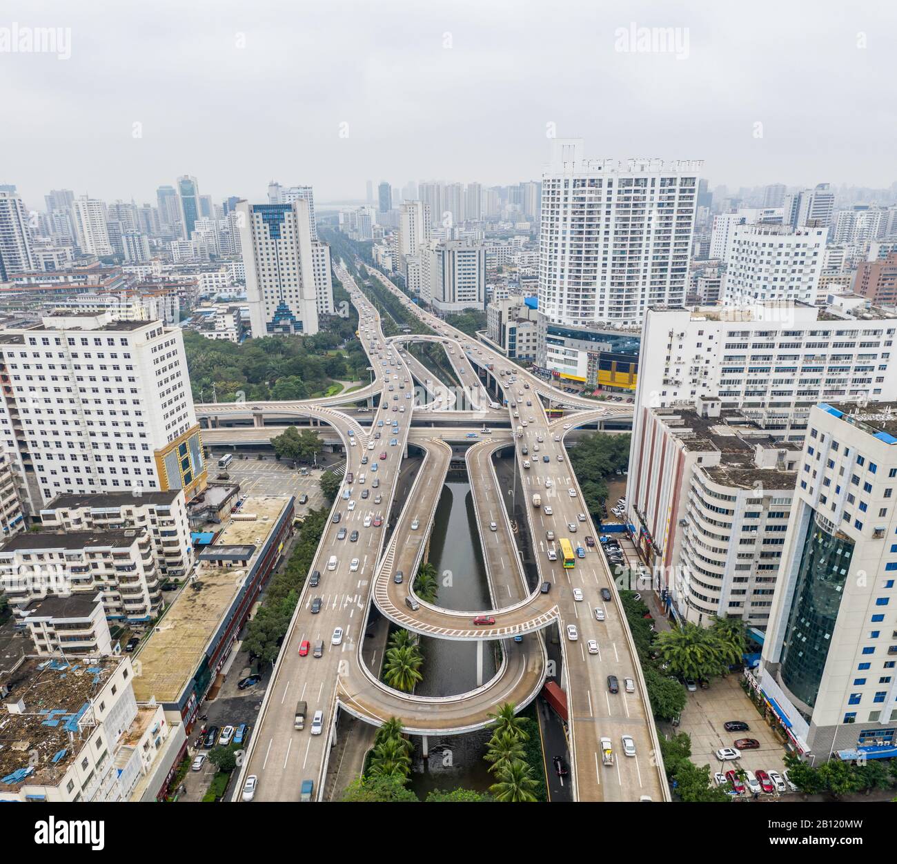 Asian city aerial Stock Photo - Alamy