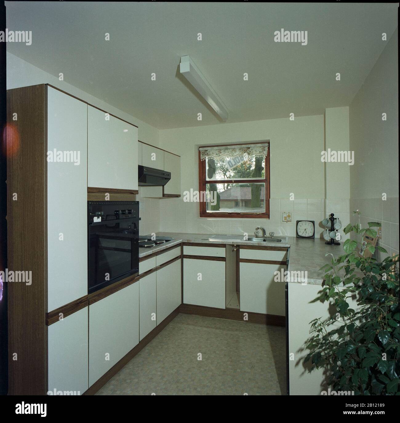 1985 House interior, West Yorkshire, northern England, UK Stock Photo ...