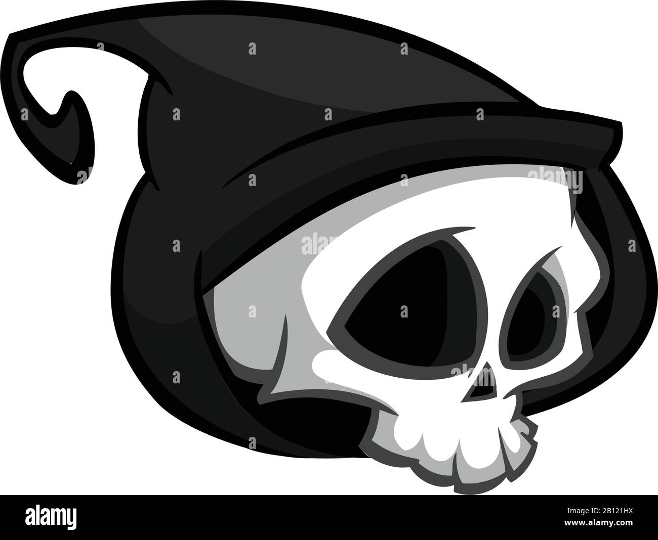 Death skeleton character suitable for Halloween, logo, religion and ...