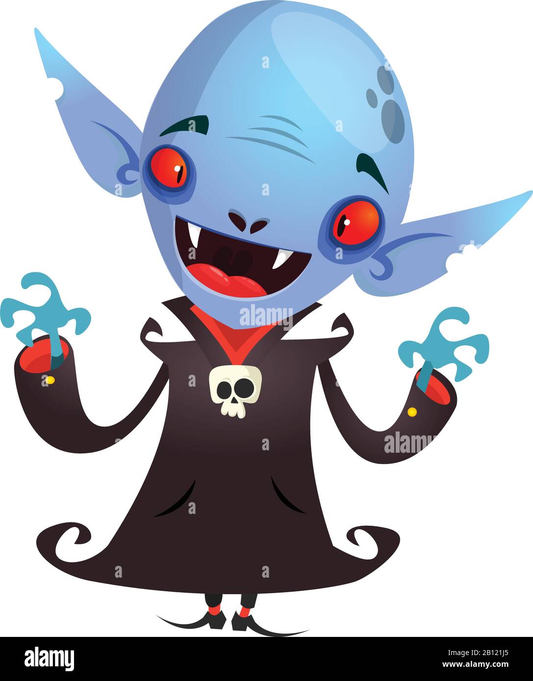 Monster red cape illustration Stock Vector Images - Alamy