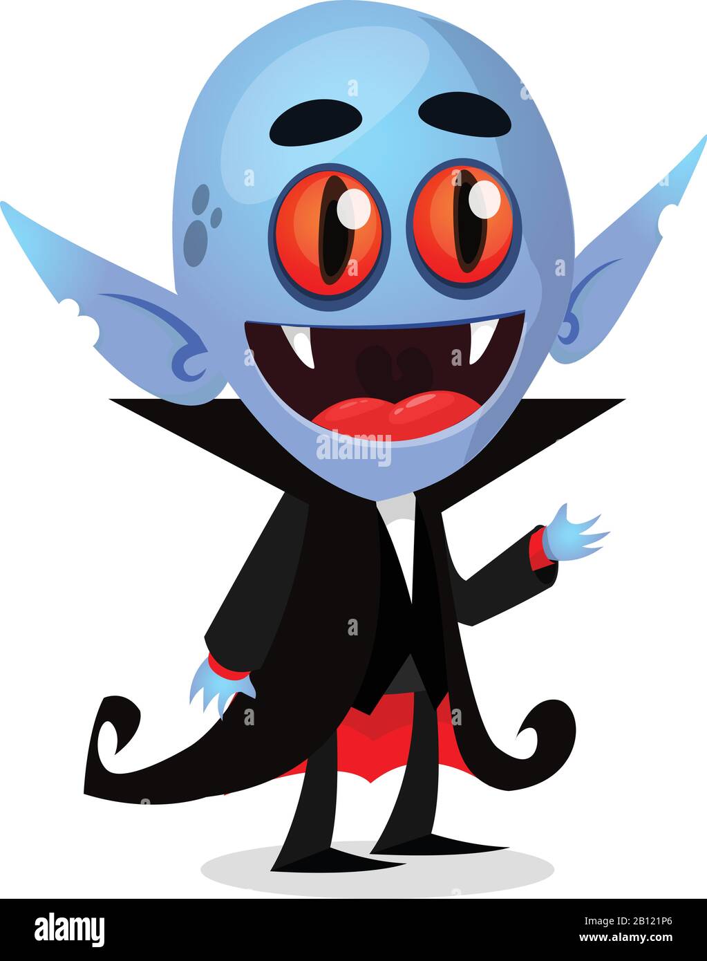 Happy Vampire Holding Up His Arm Stock Vector Image & Art - Alamy