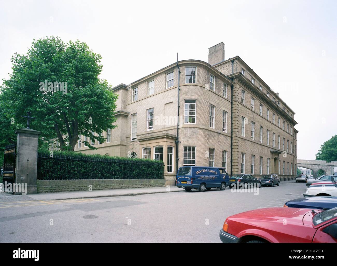 Street scene in, York, with the old British Rail regional building ...