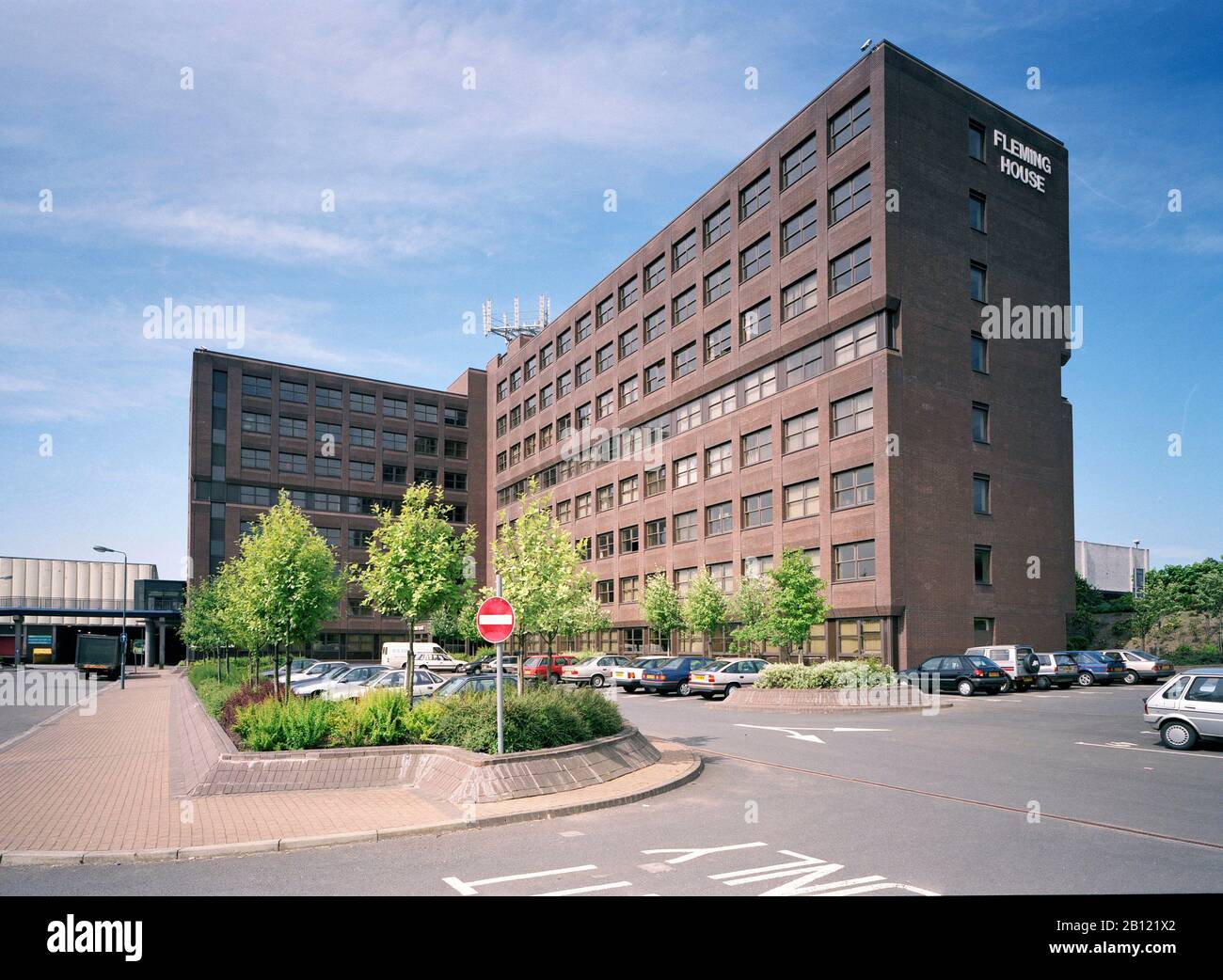 Street scene in,Cumbernauld, central Scotland, 1991 Stock Photo - Alamy