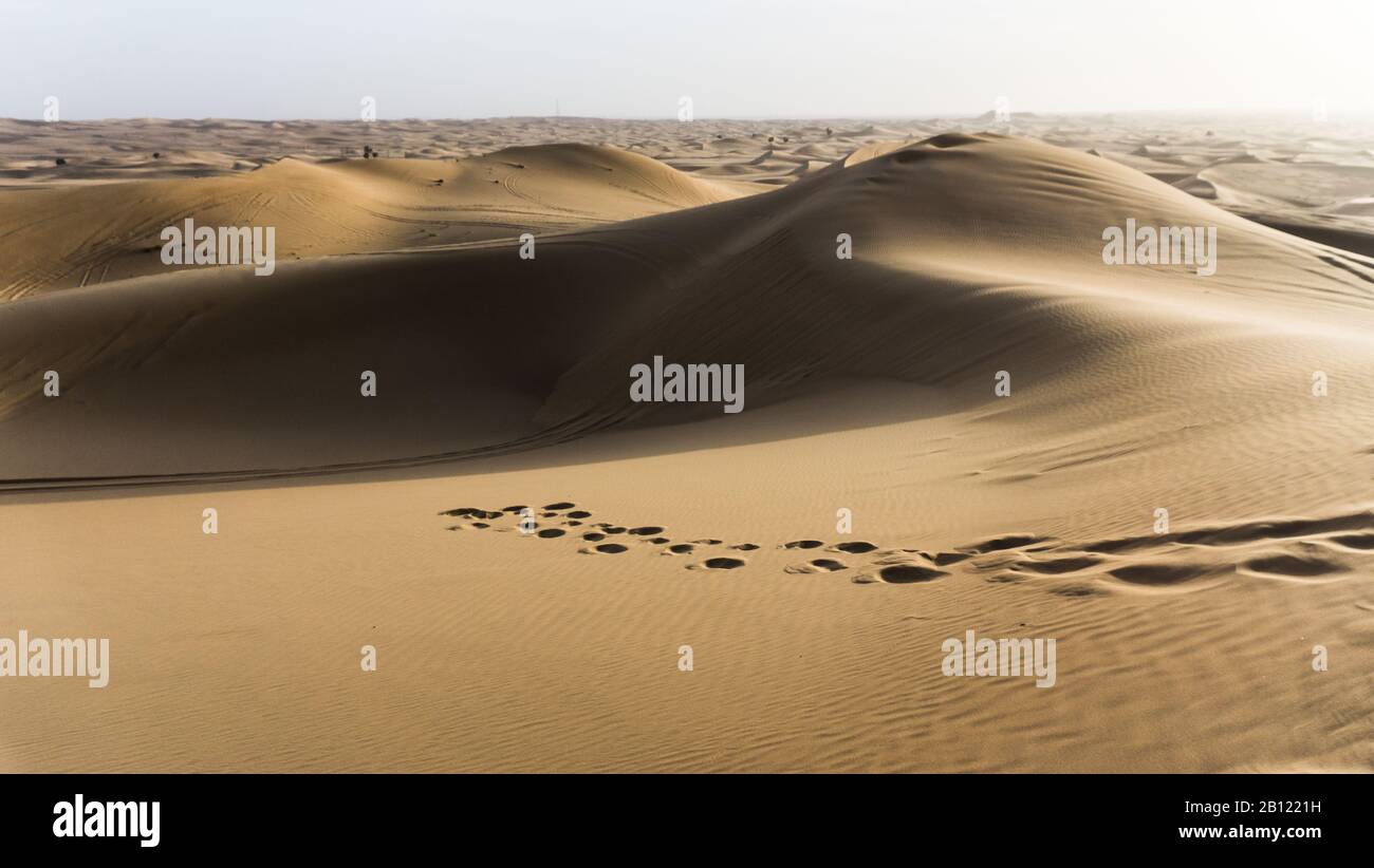 Late afternoon sunlight on a desert expanse Stock Photo - Alamy