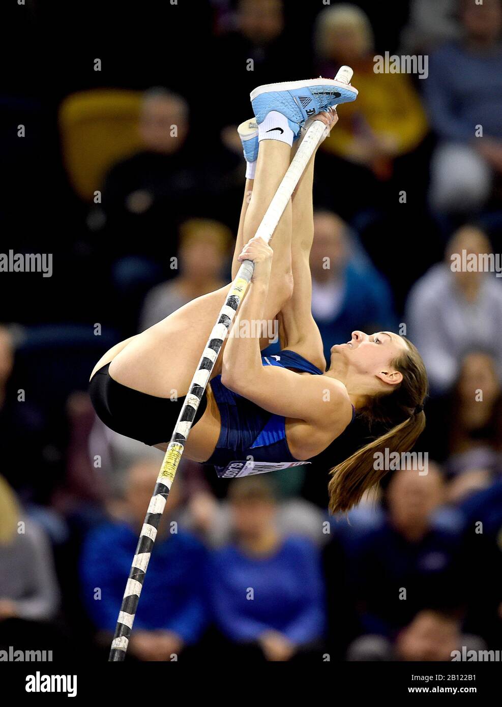 Courtney Macguire in action in the Women's Pole Vault Final during day ...