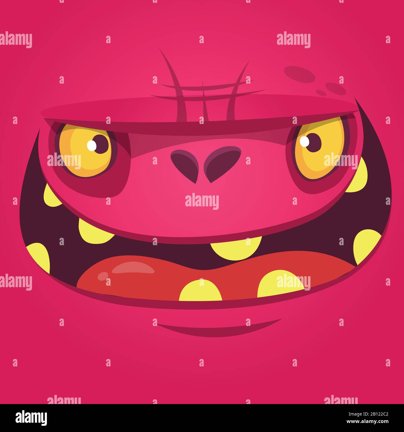 Cartoon zombie avatar face. Vector clipart stock Stock Vector Image ...