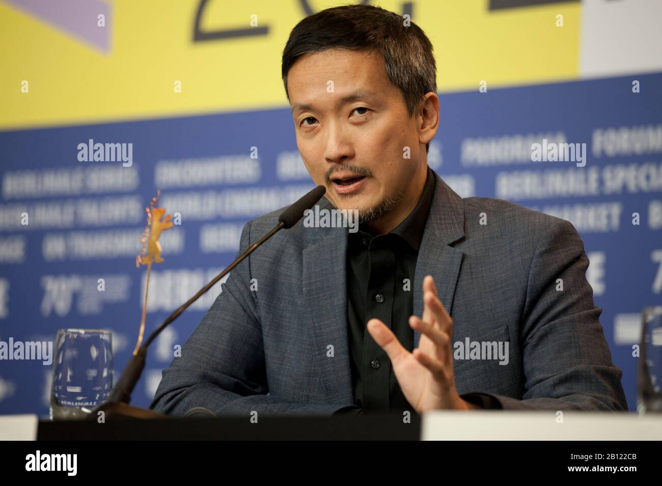Actor Orion Lee at the press conference for the film First Cow at the ...