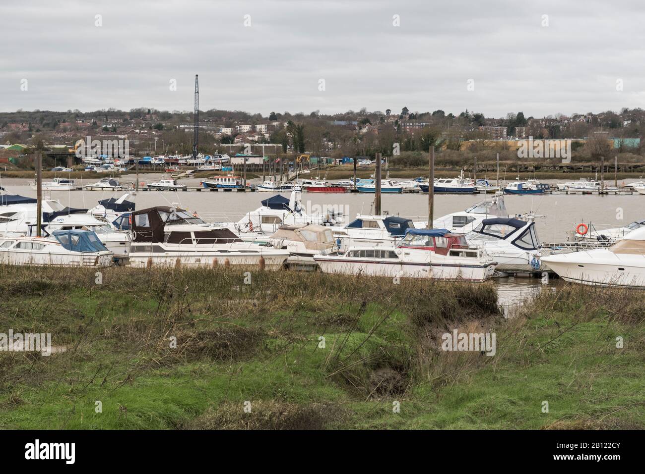 Marina at Rochester, Kent Stock Photo - Alamy