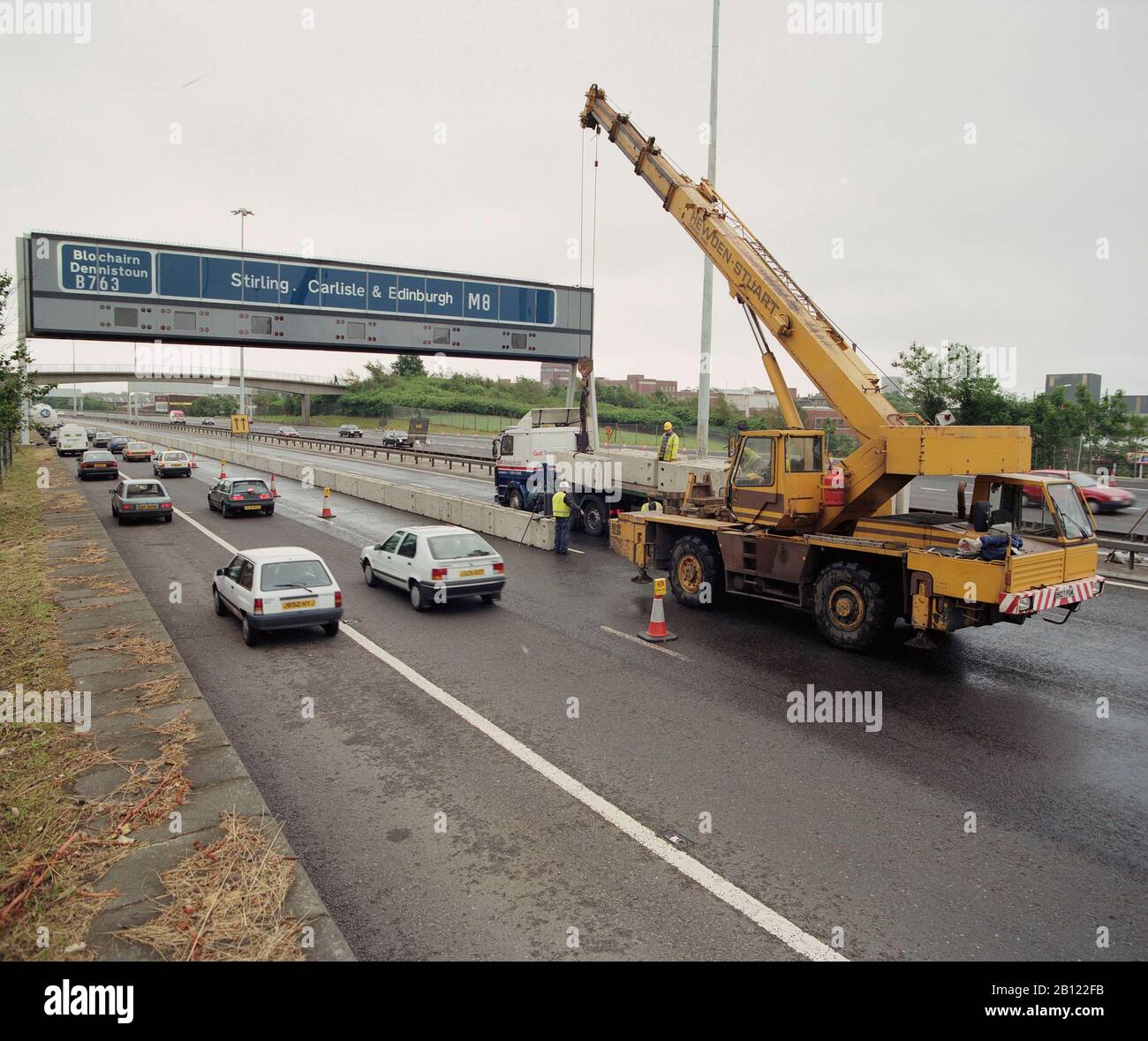 Road works scotland hi-res stock photography and images - Alamy