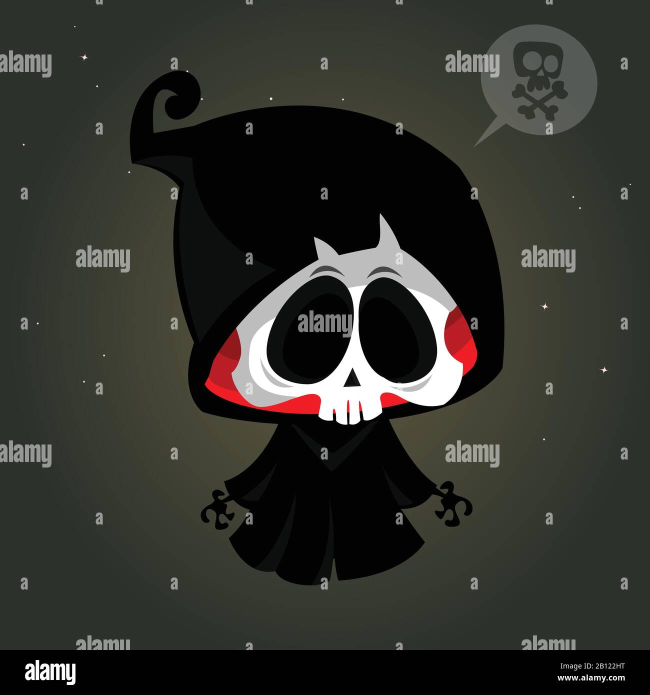 Death skeleton character suitable for Halloween, logo, religion and ...