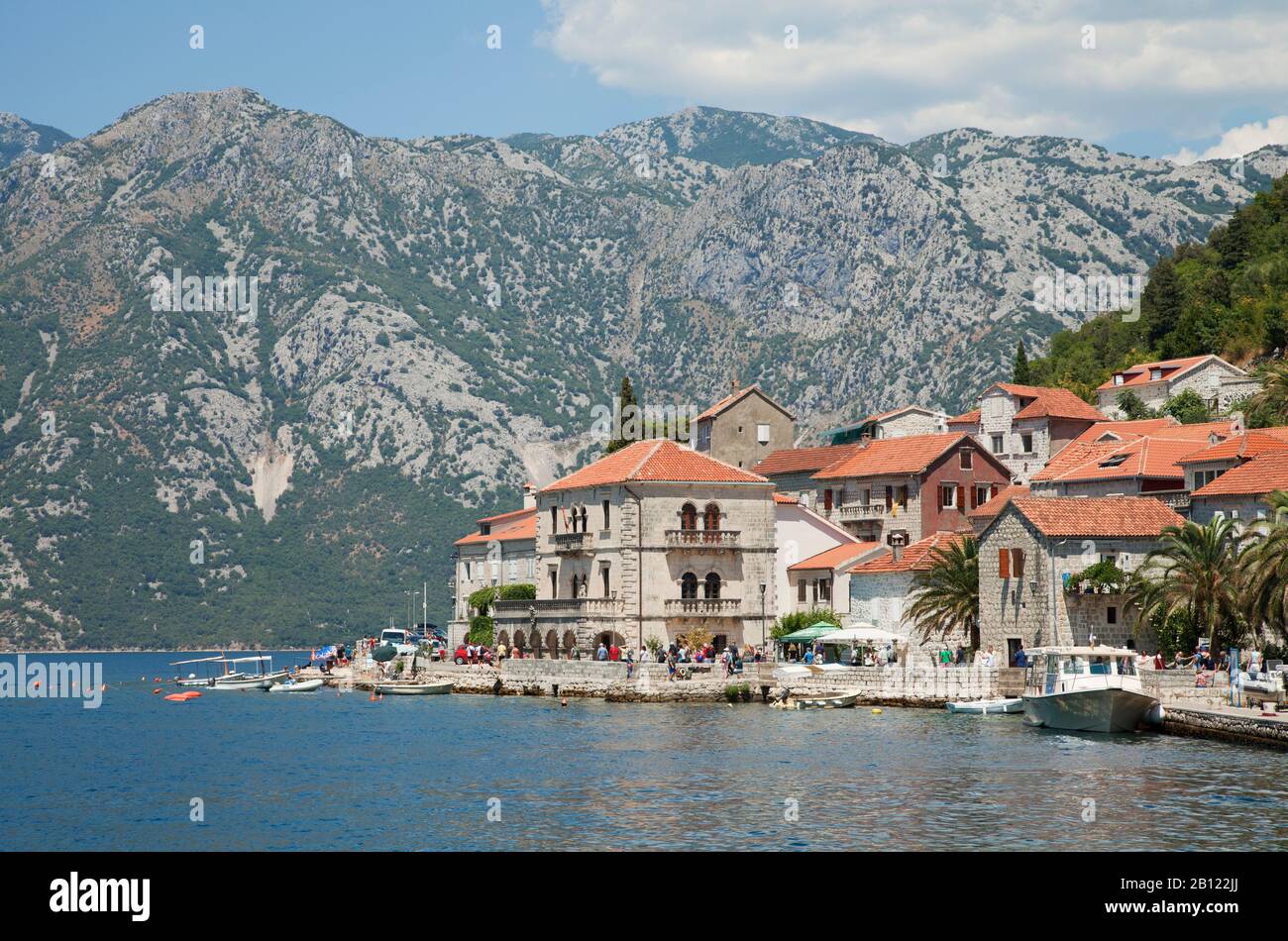 Perast, traditional Balkan Village by Kotor Bay, Montenegro, Europe ...