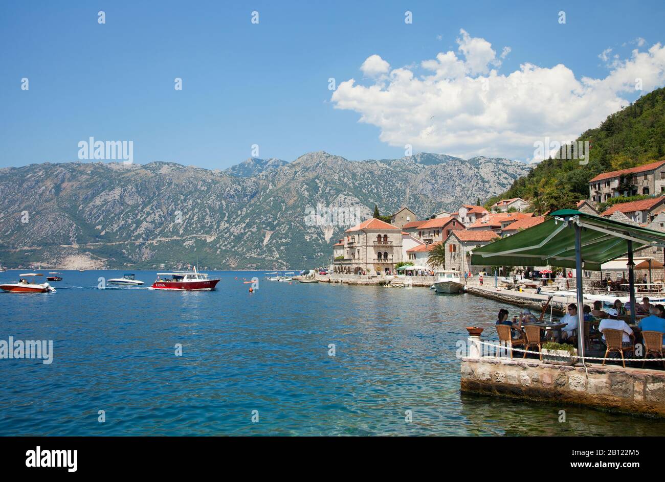 Perast, traditional Balkan Village by Kotor Bay, Montenegro, Europe ...