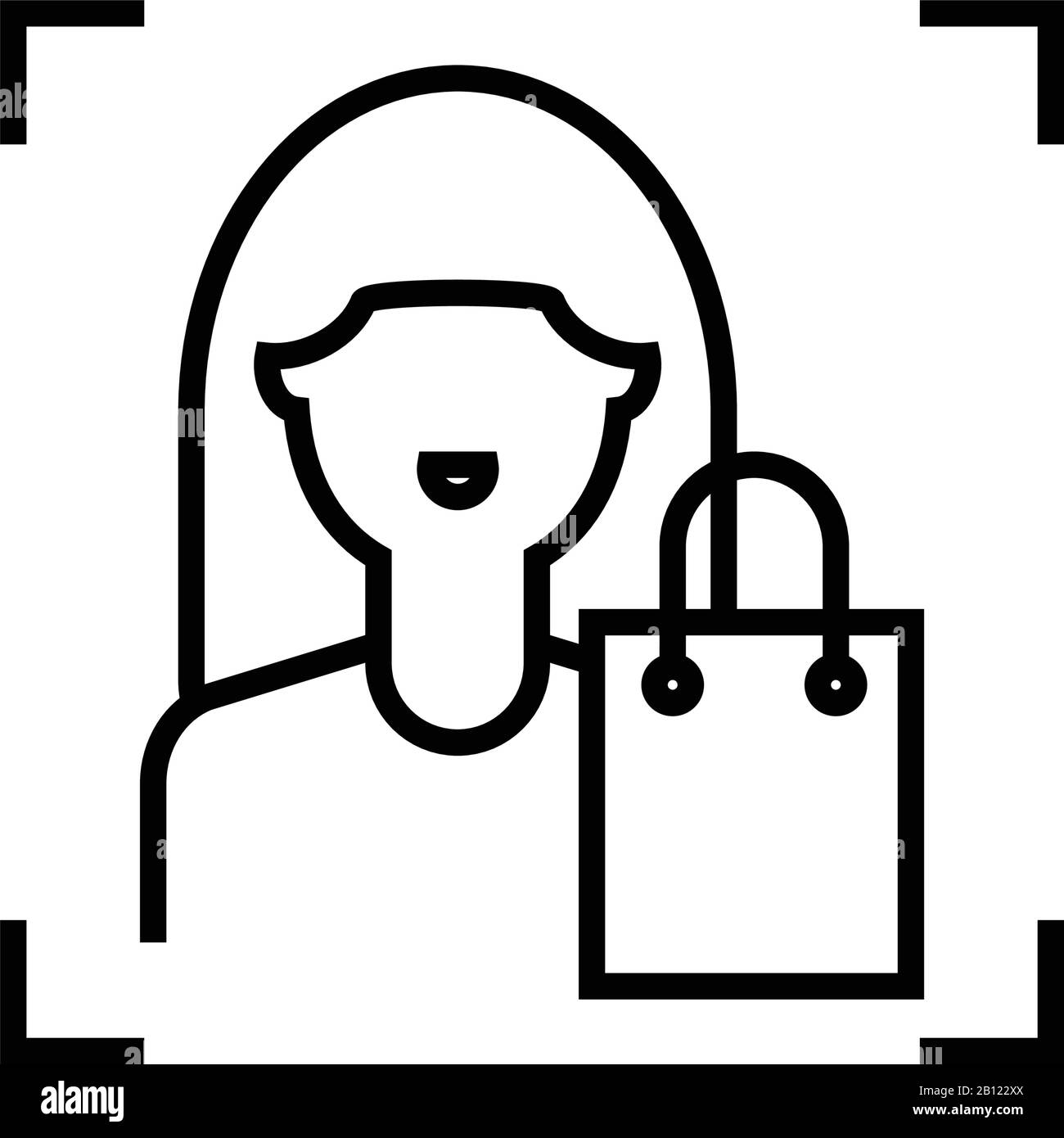 Client choise line icon, concept sign, outline vector illustration ...