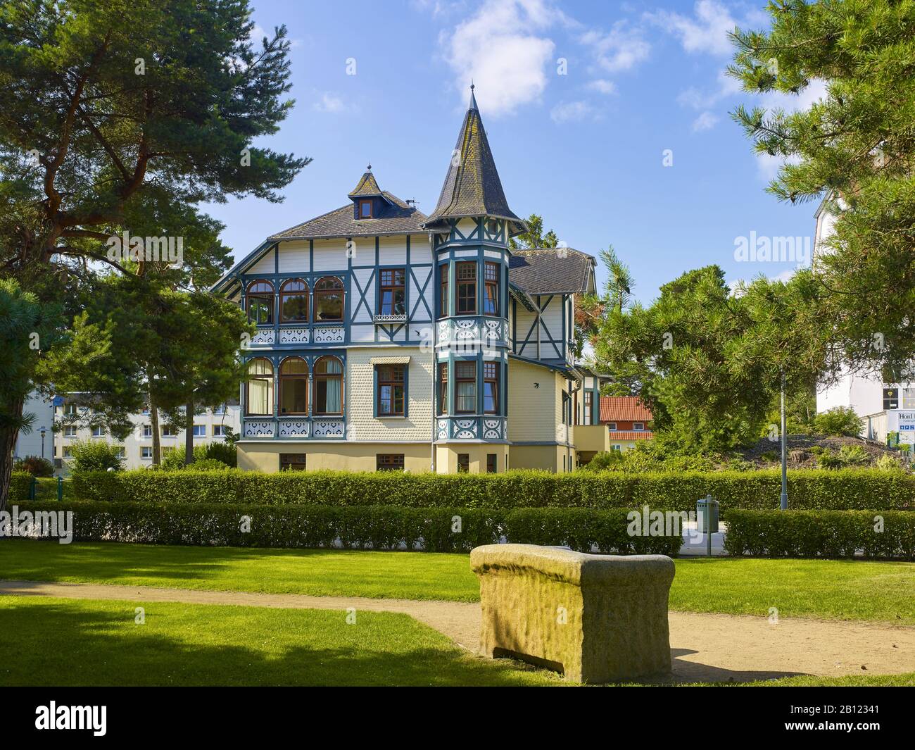 Schwalbennest house on the promenade in the Baltic Sea resort of ...
